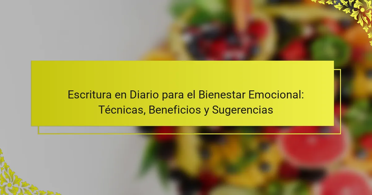 Técnicas de Journaling para el Bienestar Emocional: Beneficios y Prompts